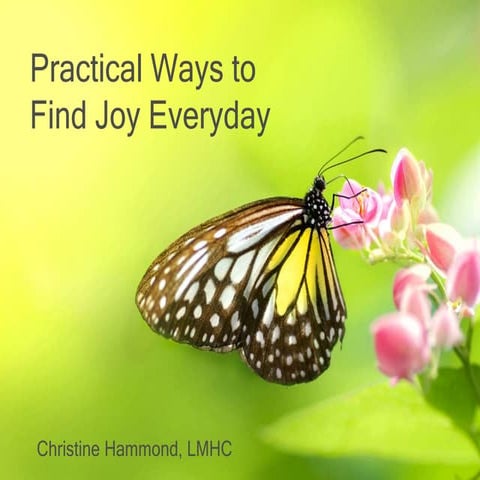 Practical ways to find joy in your everyday | PPTX