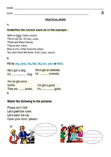 Practical work a 4 to año | PDF