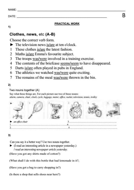 Practical work a 4 to año | PDF