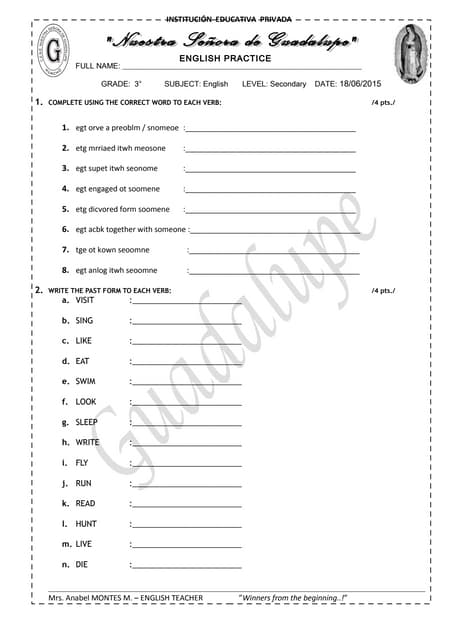 Writing activity worksheet | PDF