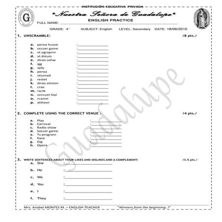 Practica sem 15 4to | PDF