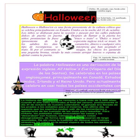 Practica Word Halloween | PDF