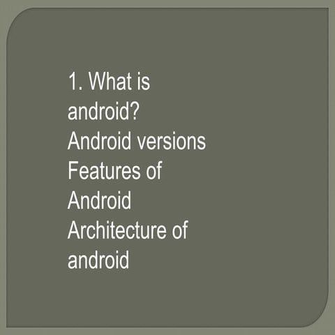 Android Syllabus | PPT