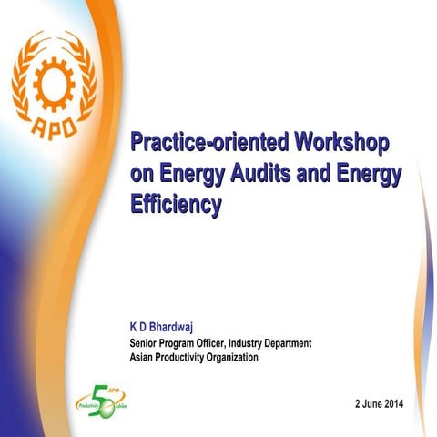 Practice-oriented workshop on energy audits and energy efficiency_K. D ...