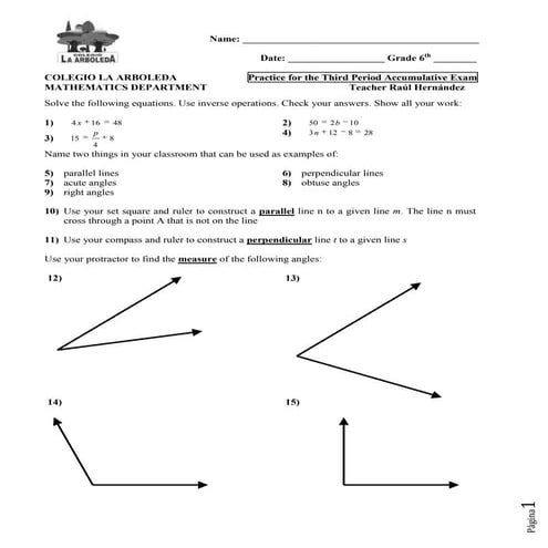 Special angles | KEY