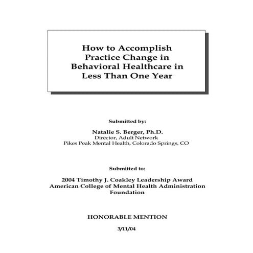 HealthLeaders - Looking Ahead..... | PDF