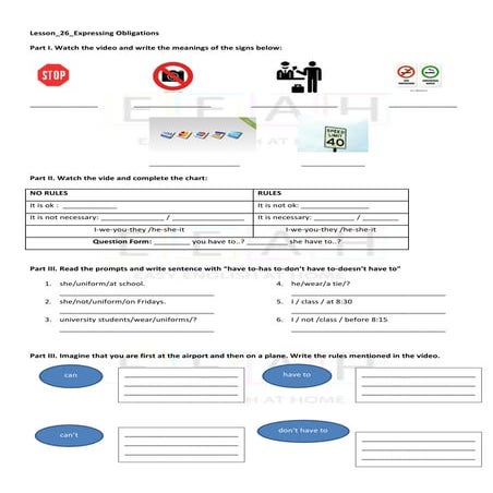 Easy English at Home Elementary 26 | PDF