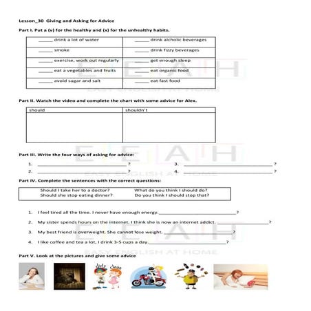 Easy English at Home Elementary 30 | PDF | Nutrition | Healthy Living