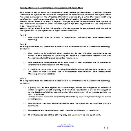 Practice guidelines mediation form | PDF