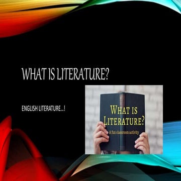 literature | PPT