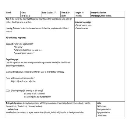 Practice lesson plan n°1 | DOCX