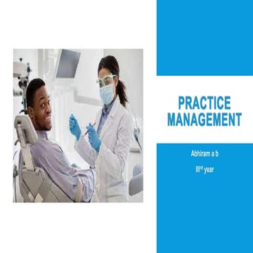 Practice management in dentistry | Public health dentistry | PPTX