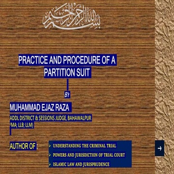 Practice & Procedure of a Partition Suit.pptx