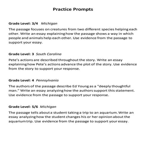 Practice prompts | DOCX