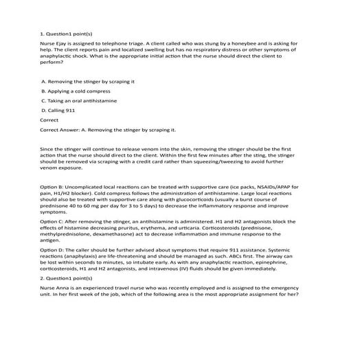 PRACTICE_QUESTIONS.EMERGENCY and disaster color coding | PDF