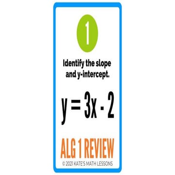 Algebra 1 Review - Practice quiz 1 | PPT