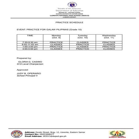 PRACTICE SCHEDULE.docx