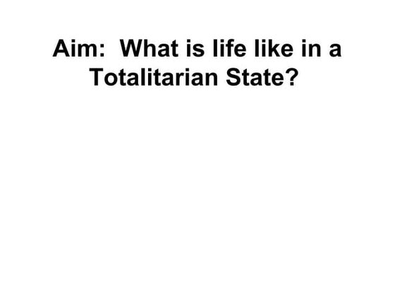 Totalitarianism | PPT