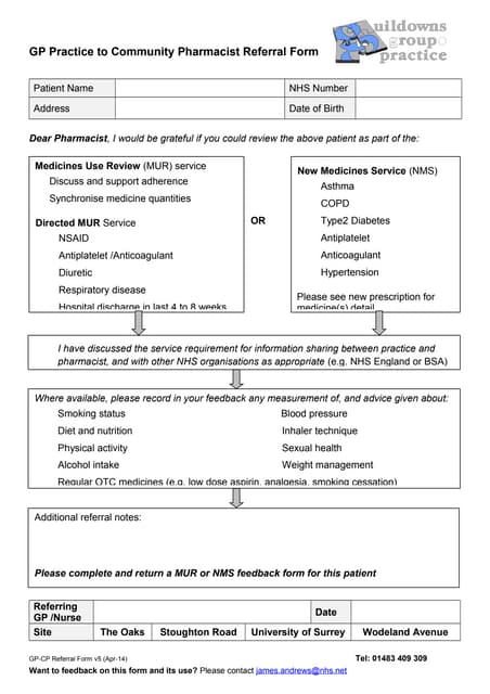 James Andrews, Lead pharmacist at Virgin care limited