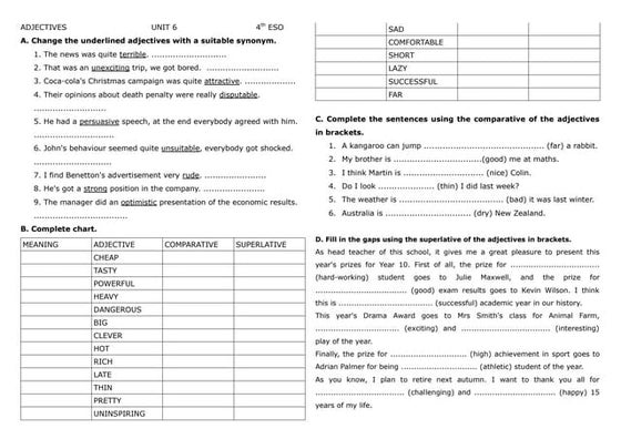 Comparatives 1 | PDF