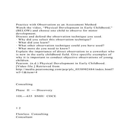 Practice with Observation as an Assessment MethodWatch the v.docx
