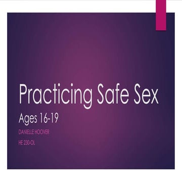 Practicing Safe Sex Ppt 