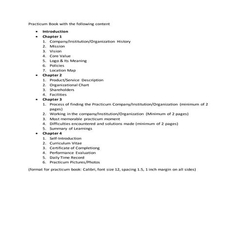 Basic Practicum Book Content | DOCX