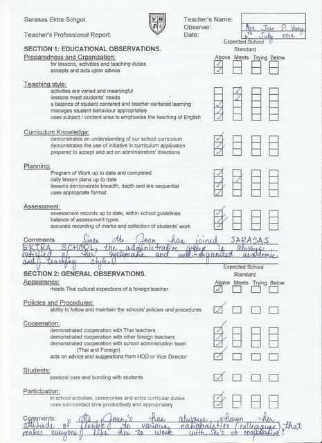 Practicum observation2 | PDF
