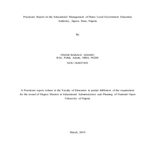 Practicum report | DOCX