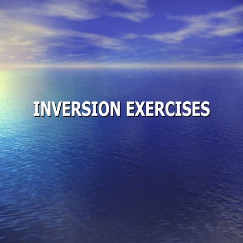 Practise Your Inversions | PPT