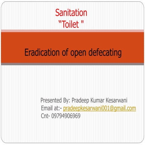 Creating demand for toilets in rural Karnataka, India | PDF