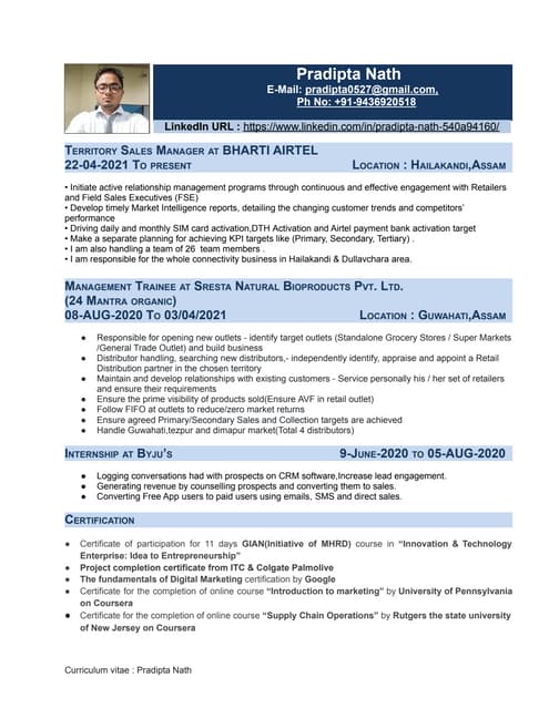 Capgemini internship letter | PDF