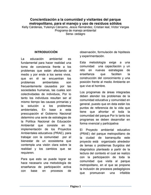 Folleto sena PRAE | PPTX