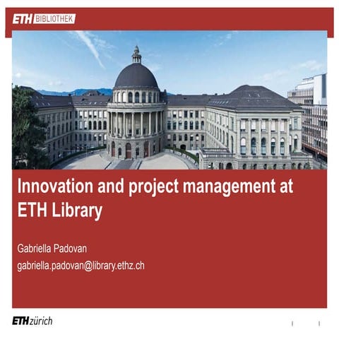 Innovation and project management at ETH Library | PDF
