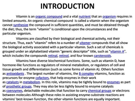 Introduction, Classification and nomenclature of vitamins, Vitamin A1 ...