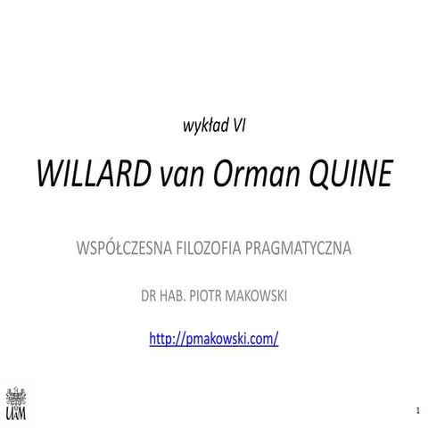 PRAG 6 - Quine | PPT