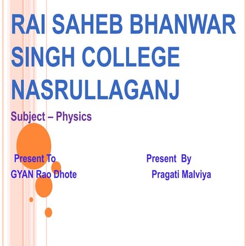 PHYSICS | PPT