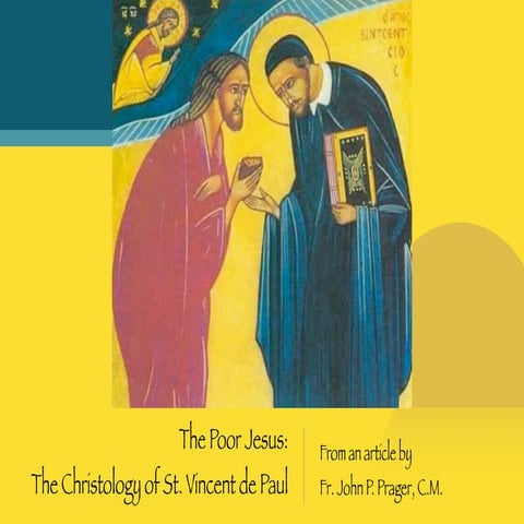The Poor Jesus: The Christology of St. Vincent de Paul | PDF