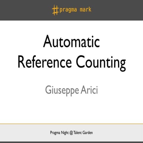 Automatic Reference Counting | PDF