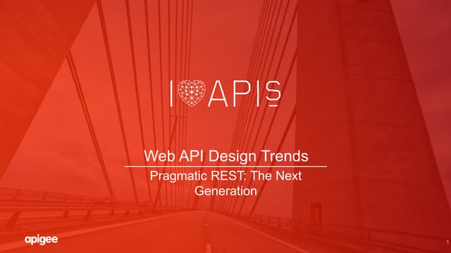 Pragmatic REST: recent trends in API design | PPT Pragmatic REST: recent trends in API design | PPT