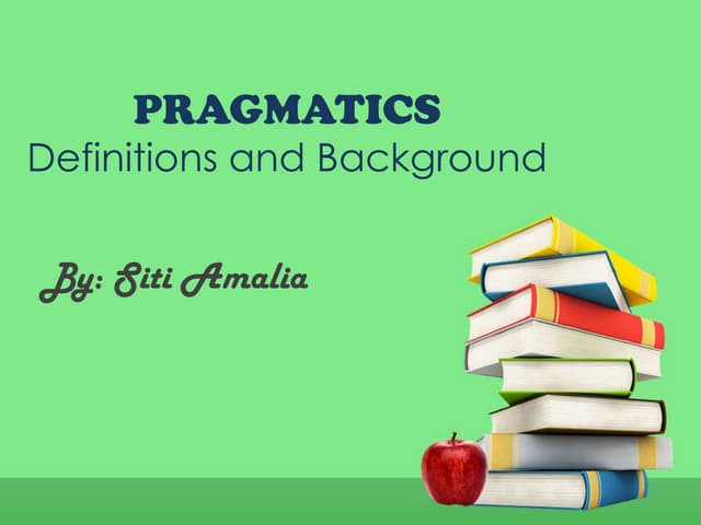 Semantic vs Pragmatics | PPT