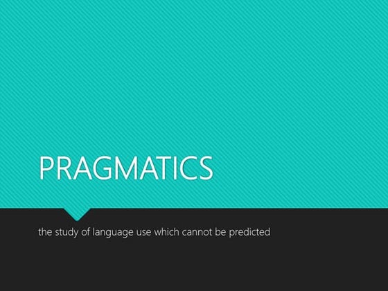 Types of Presupposition | PPTX