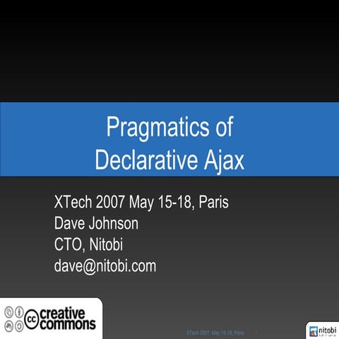 Pragmatics Of Declarative Ajax Ppt 9938