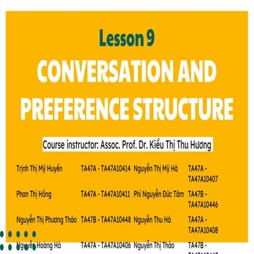 Conversation and preference structure-Diplomatic Academy of Vietnam.pptx