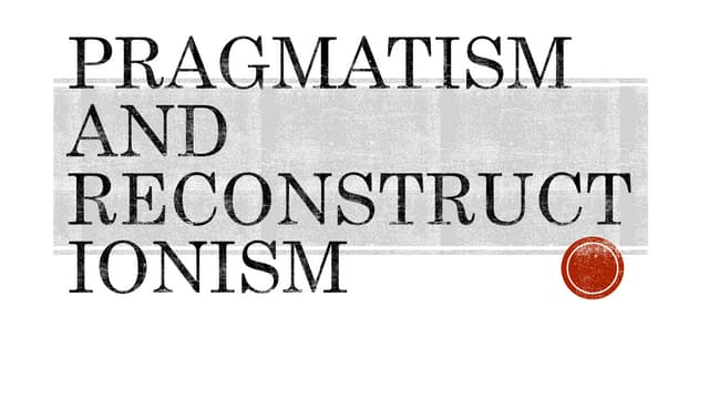 Reconstructionism | PPTX
