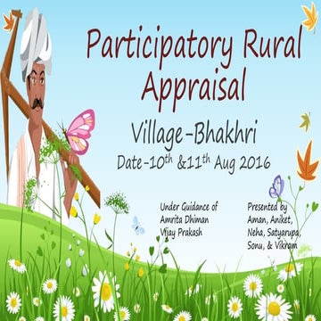 Participatory Rural Appraisal | PPTX