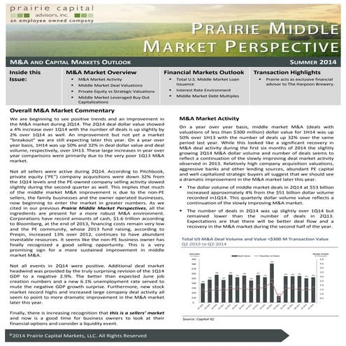 Truxton Capital: Middle Market Quarterly Review - April 2025 | PDF