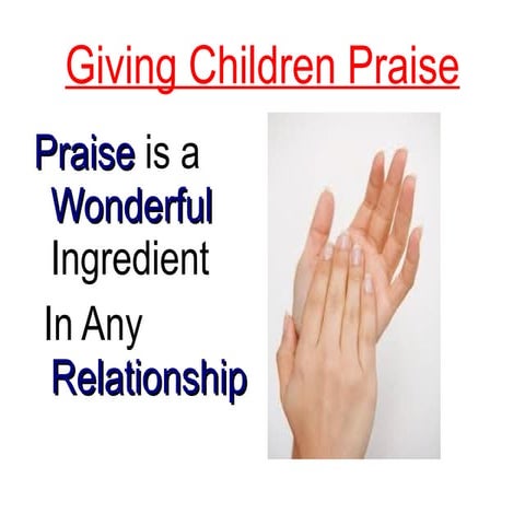 Praise for children slide show | ODP