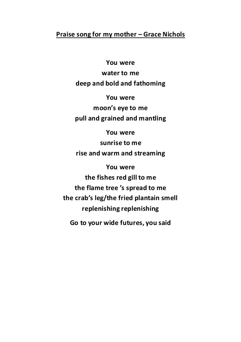 What Is Grace Nichols Most Famous Poem at Charli Murnin blog