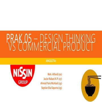 Prak 05 – design thinking vs commercial product | PPT